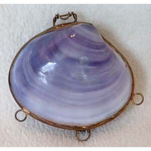 Storage & Organization | Vintage Hinged Clamshell Trinket Box Brass ...